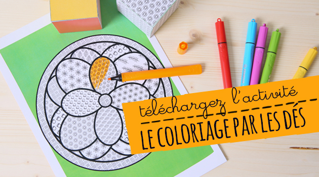 Activité : coloriage par les dés - Blog Hop La Vie